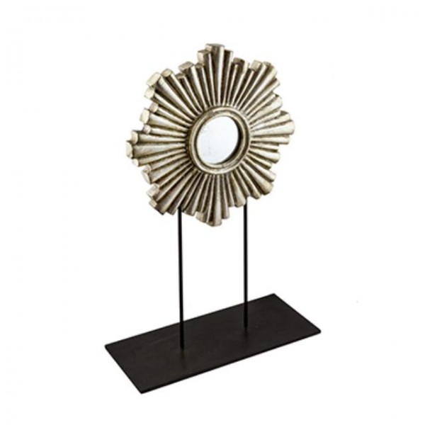 Sculpture-Silver Flower W/Base | propNspoon